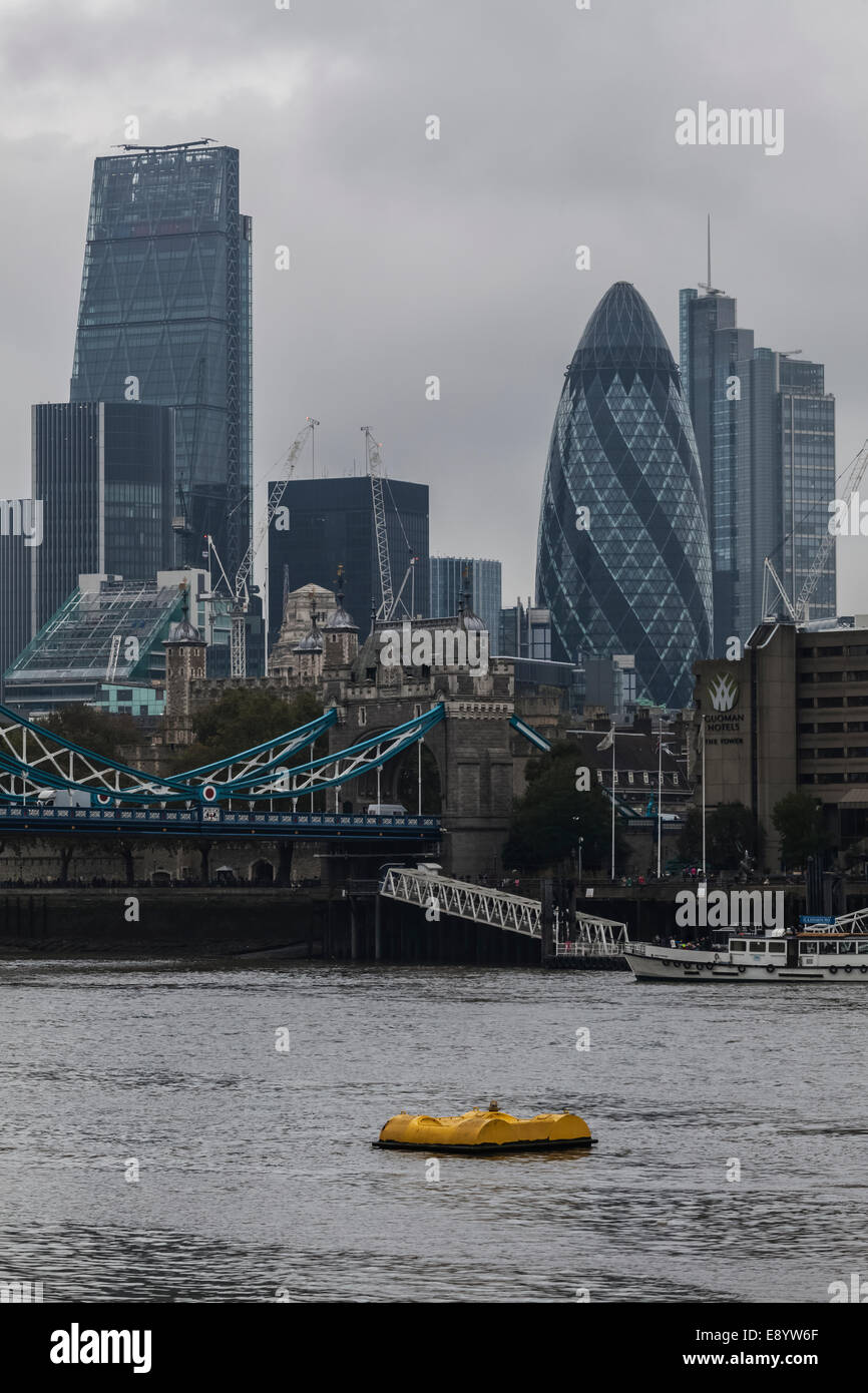 City Of London Seen from Southside Stock Photo - Alamy
