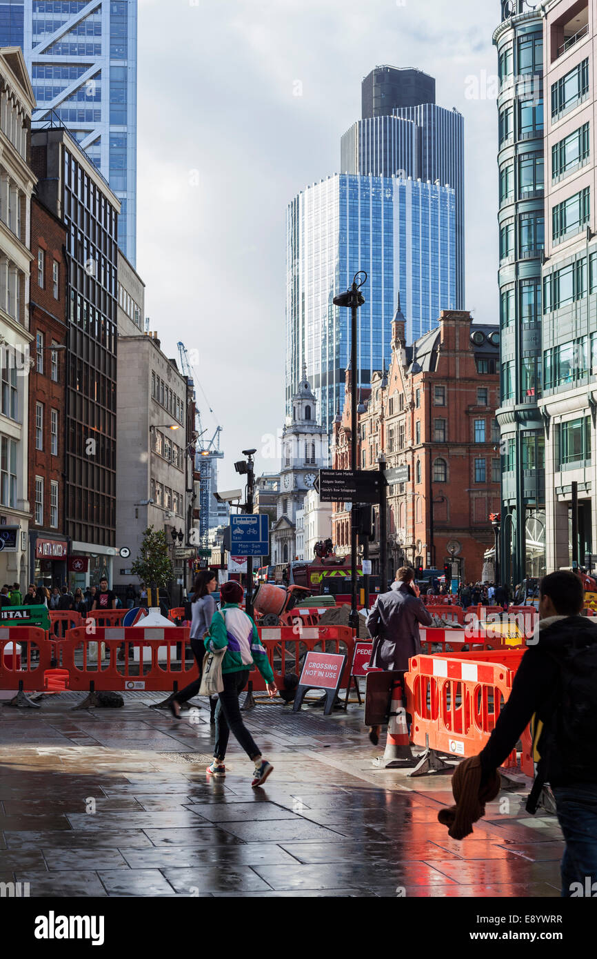 Busy Scene on Broad Street Stock Photo - Alamy