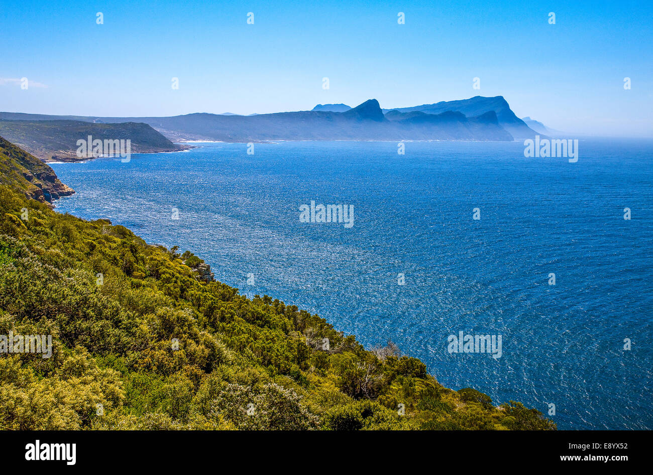 South Africa, Cape town, view on Peninsula from Cape Point Stock Photo ...