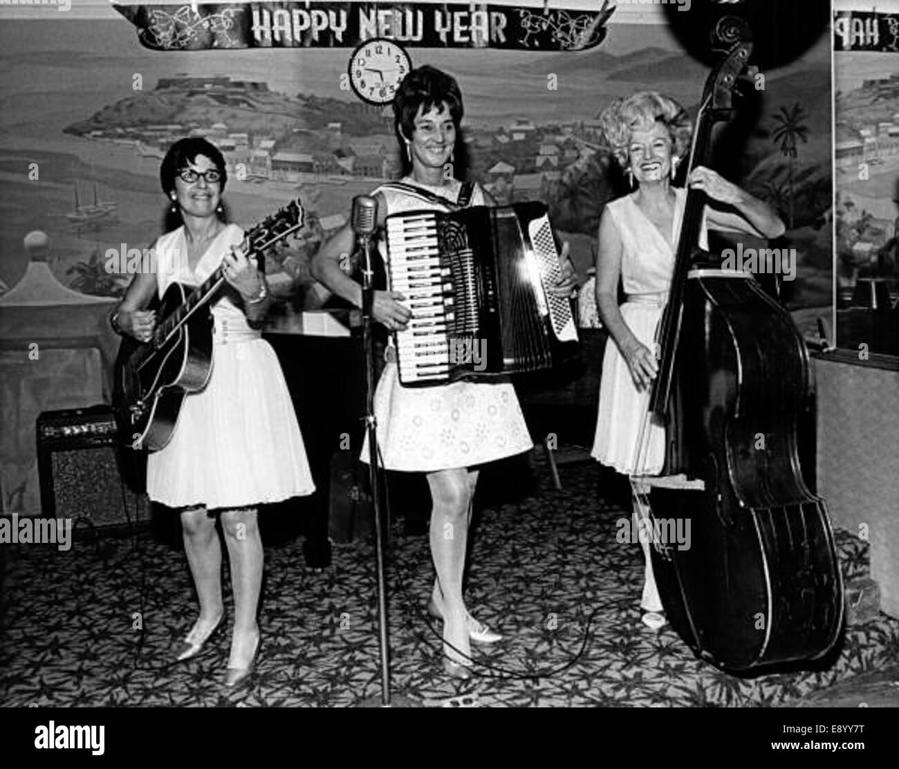 An image of an all-female band performing during a New Year's ...