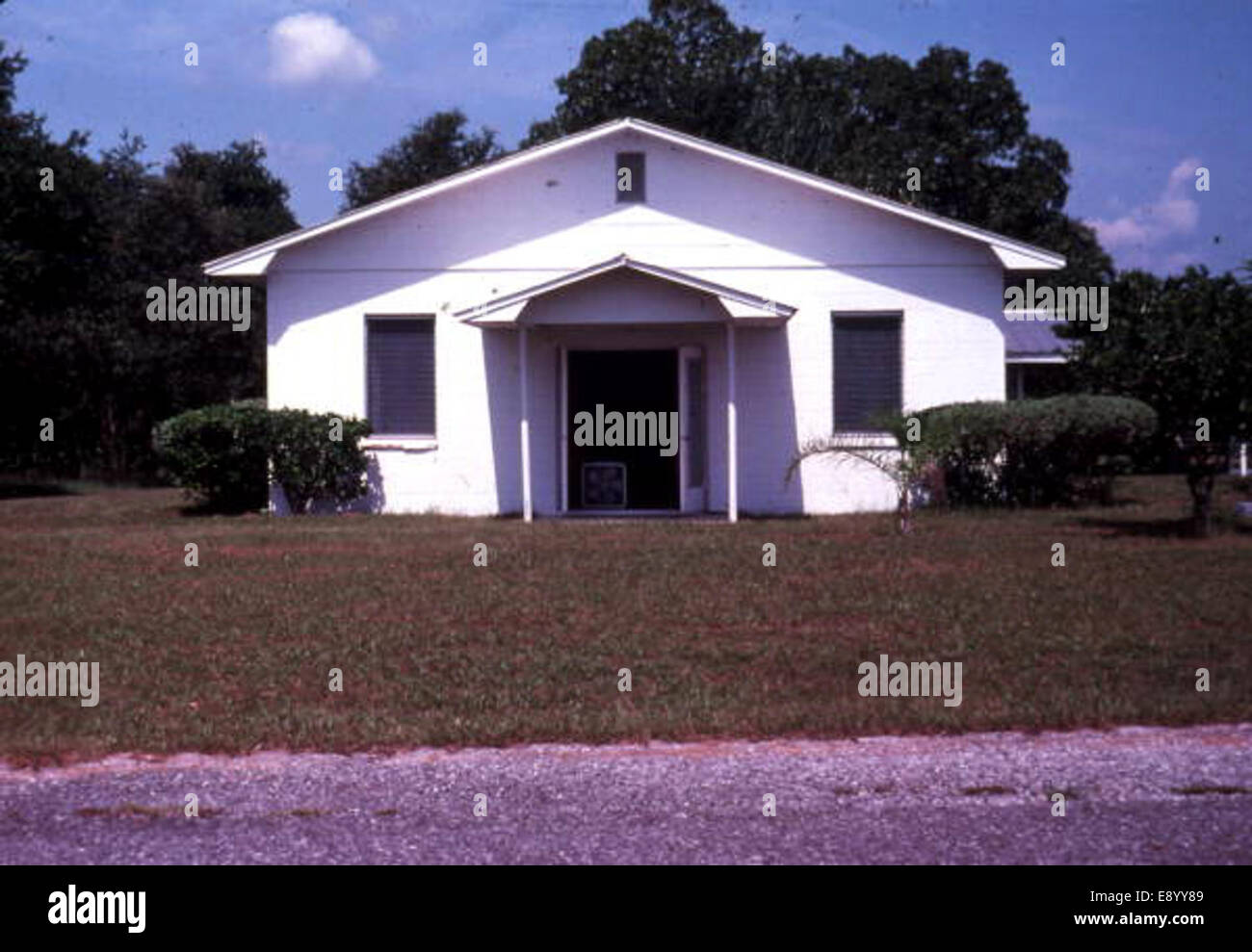 This historical photograph captures the Bethlehem Primitive Baptist ...
