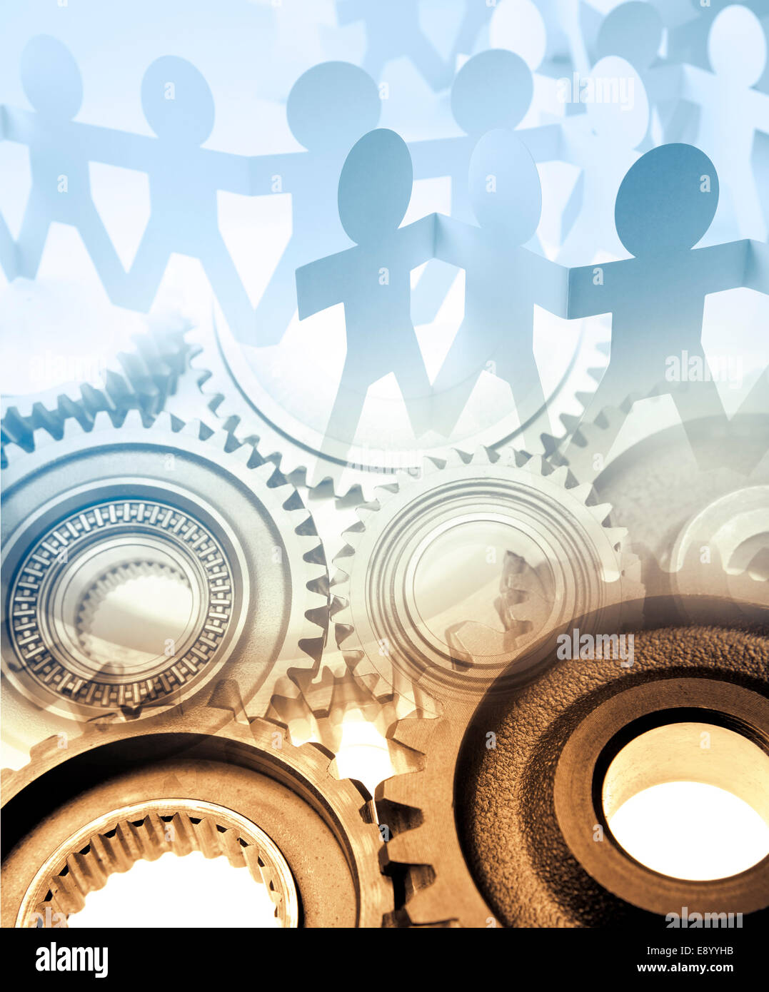 Business people teamwork gear together hi-res stock photography and ...