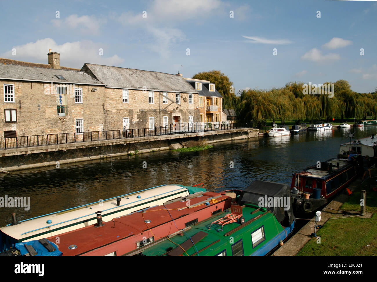 River Ouse and Babylon Gallery Ely Cambridgeshire England UK Stock ...