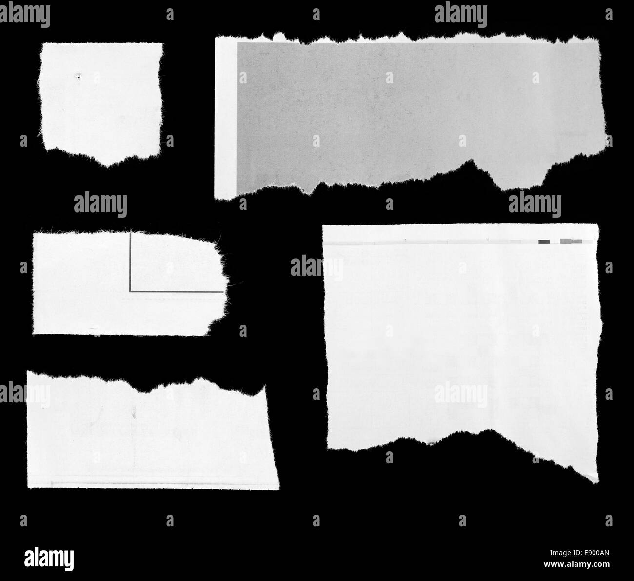Torn pieces black paper Black and White Stock Photos & Images - Alamy