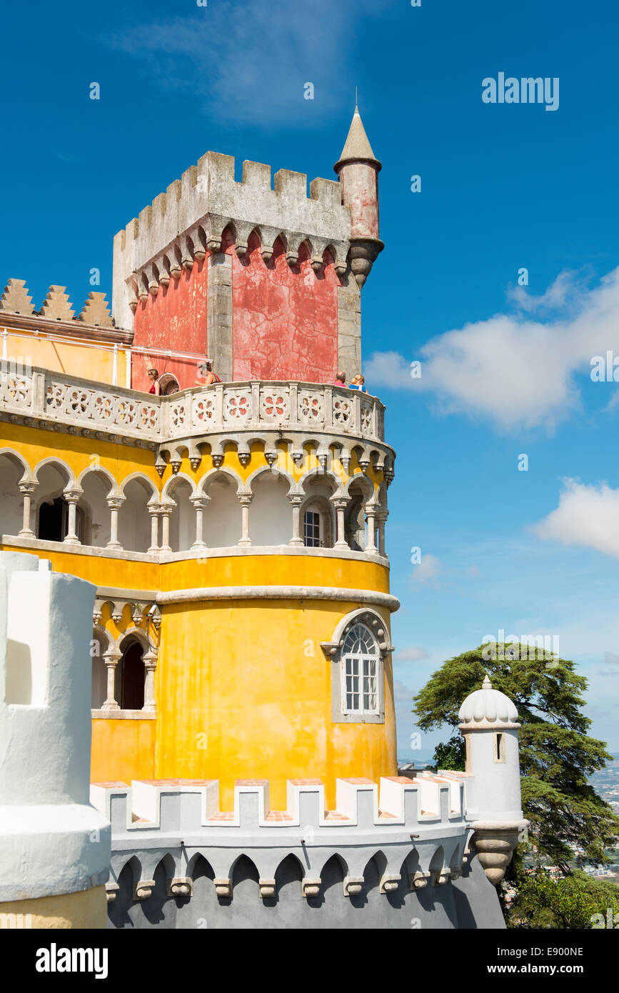Portugal Serra Sintra Palacio da Pena Palace royal summer residence now ...