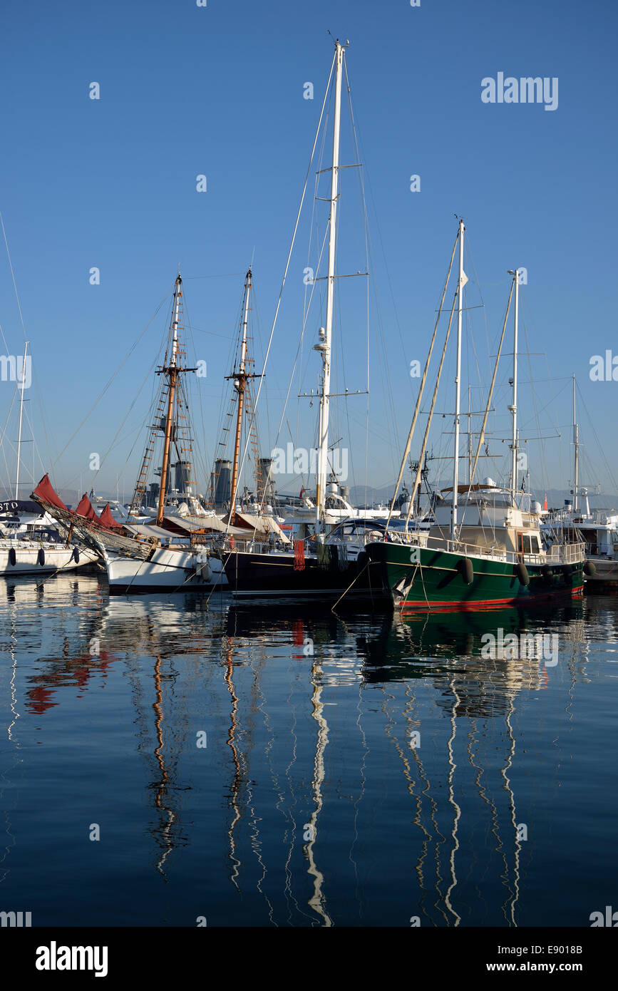 Yachts at marina flisvos in athens greece hi-res stock photography and ...