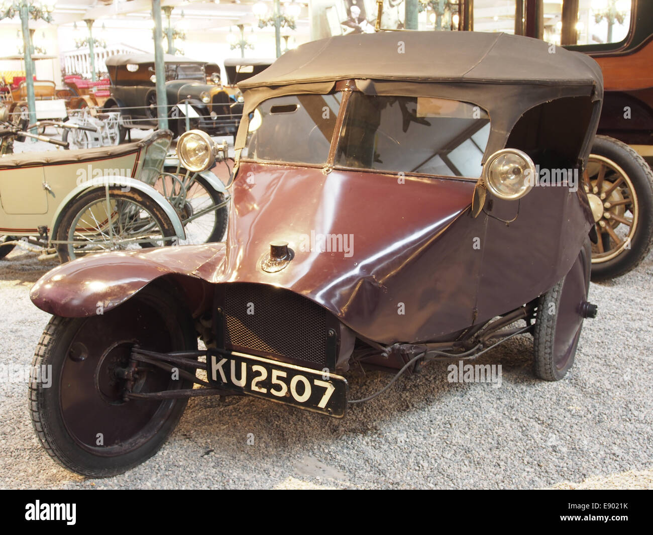The 1923 SCOTT Tricar, powered by a 2-cylinder, 12hp engine, has a 573 ...