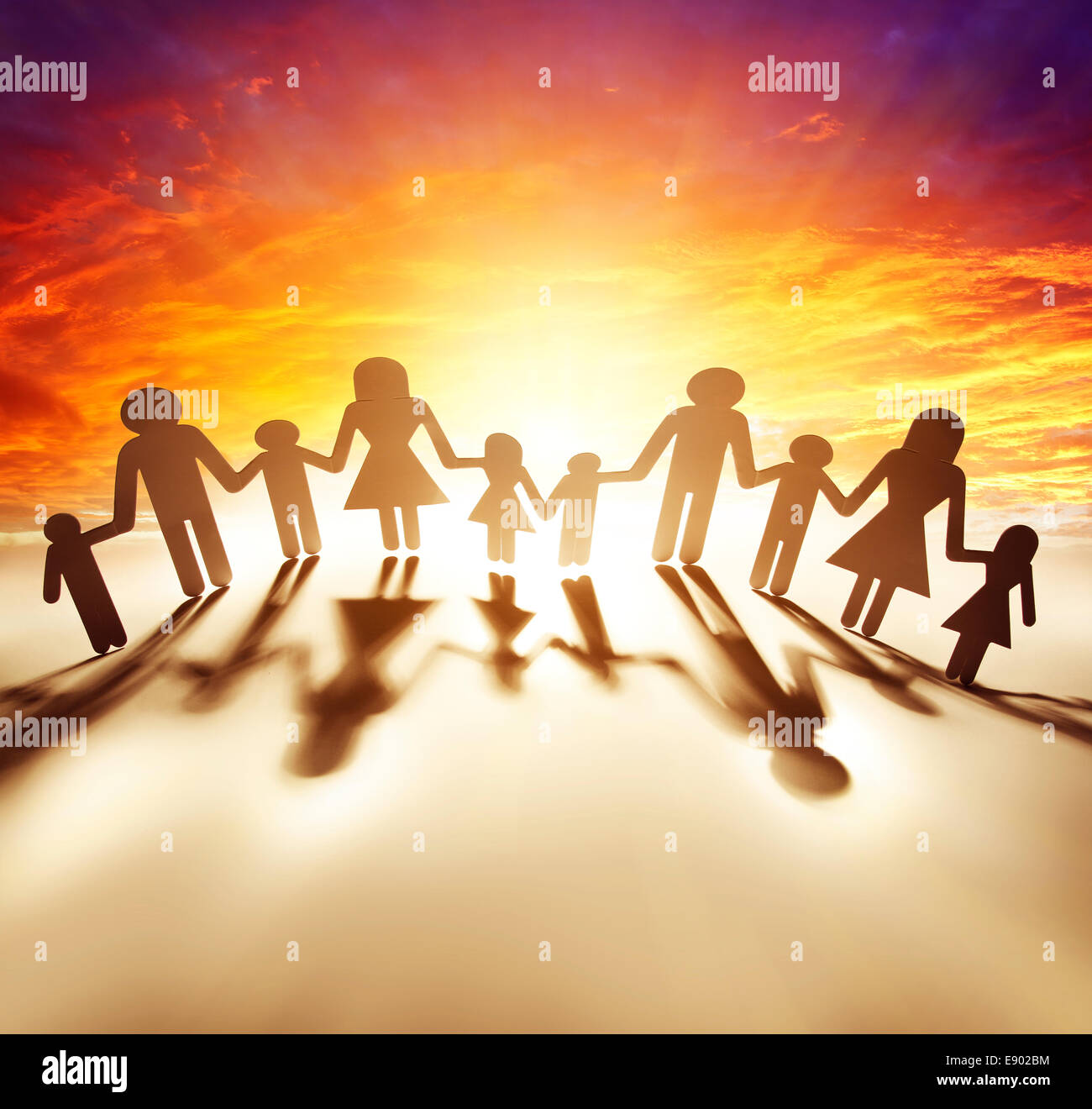 Family united together holding hands Stock Photo - Alamy