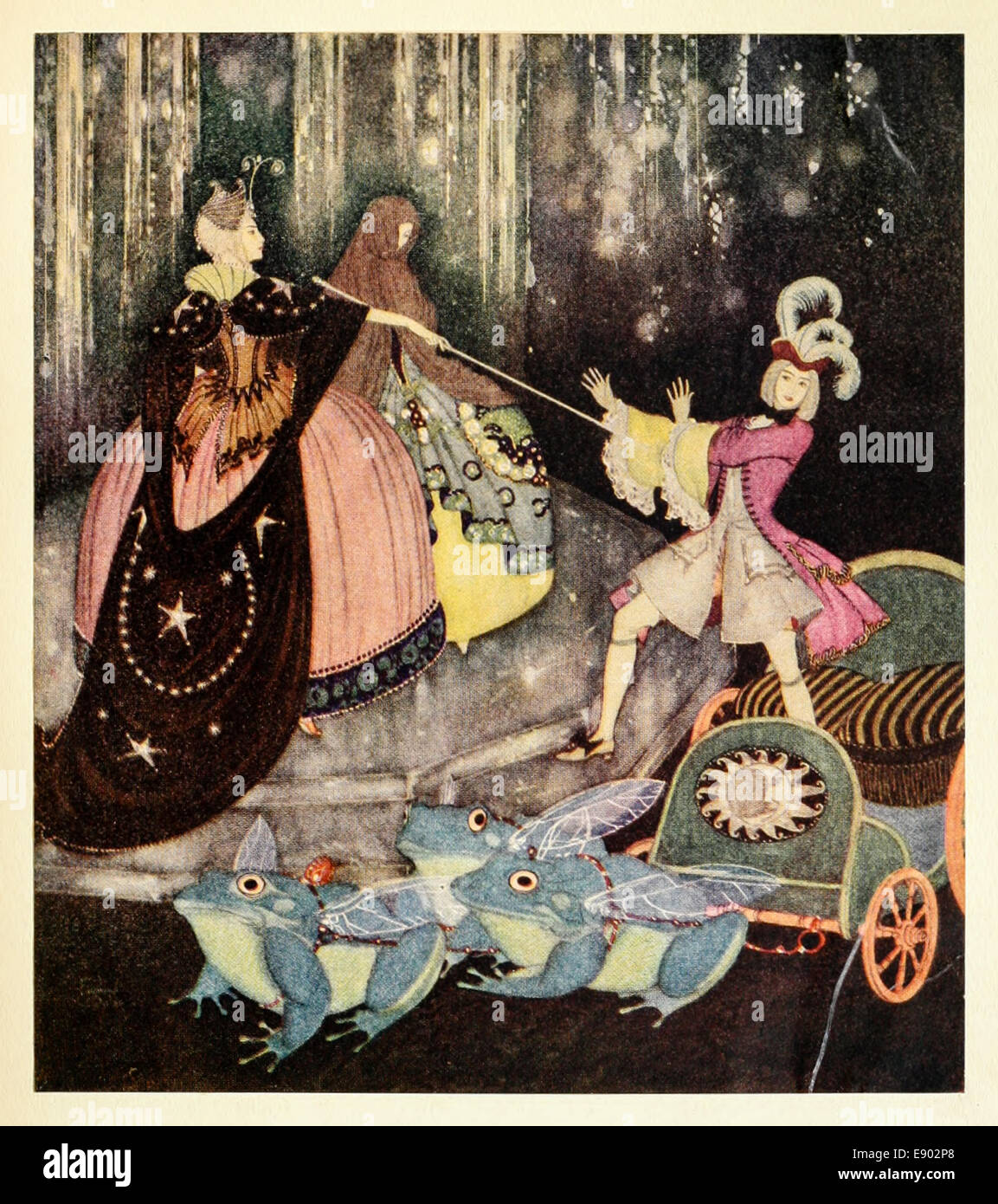 Edmund Dulac (1882-1953) illustration. See description for more ...