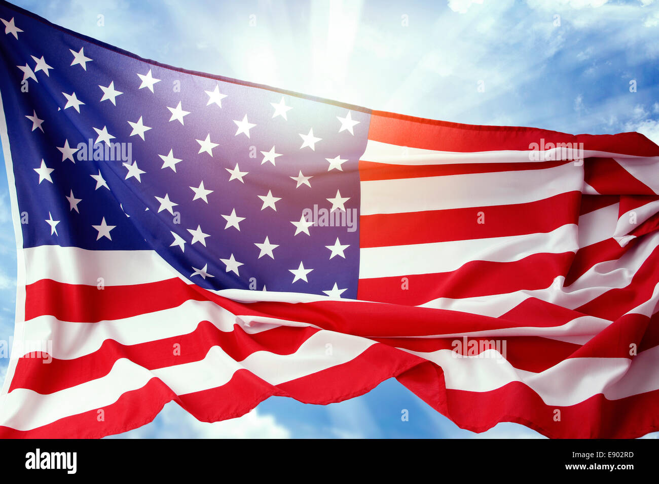American flag american flag blue hi-res stock photography and images ...