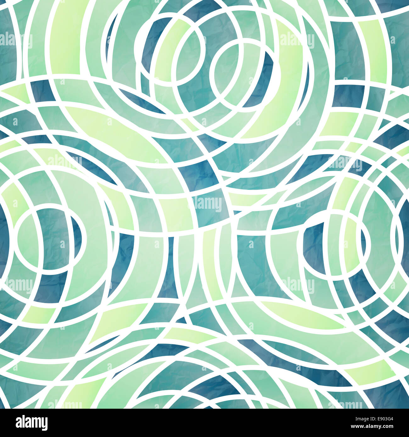 new seamless pattern with blue mosaic. abstract, decorative vector ...