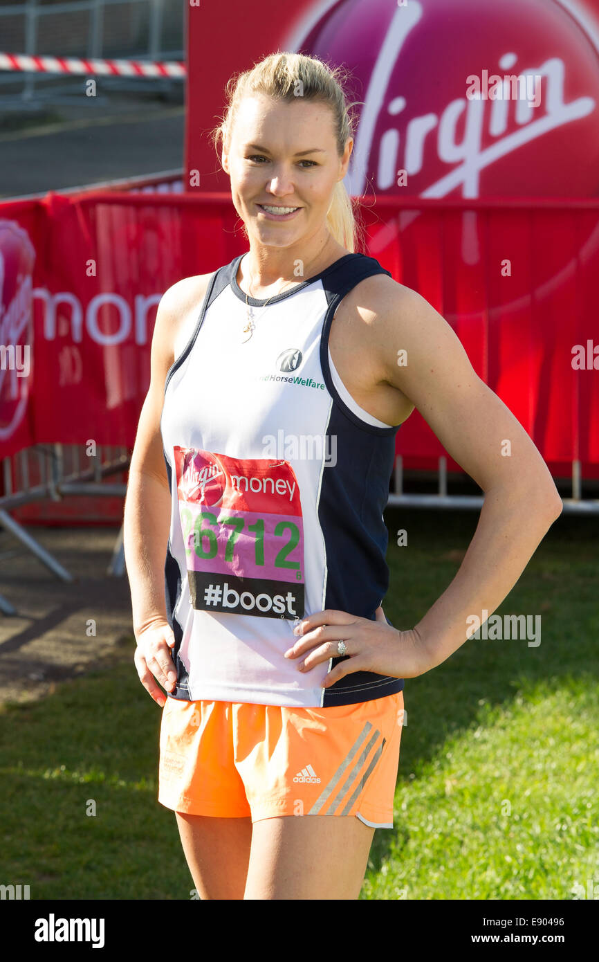 Virgin Money London Marathon - Celebrity Sightings Featuring: Amy Guy ...