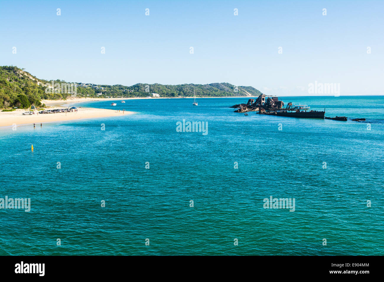 The Wrecks, Tangalooma, Moreton Island, Queensland, Australia Stock ...