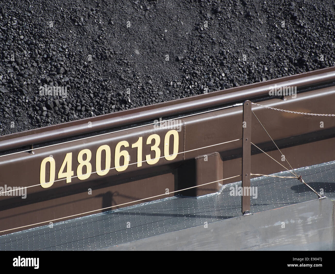 The Futura, ENI number 0480613, is seen operating in a waterway. The ...