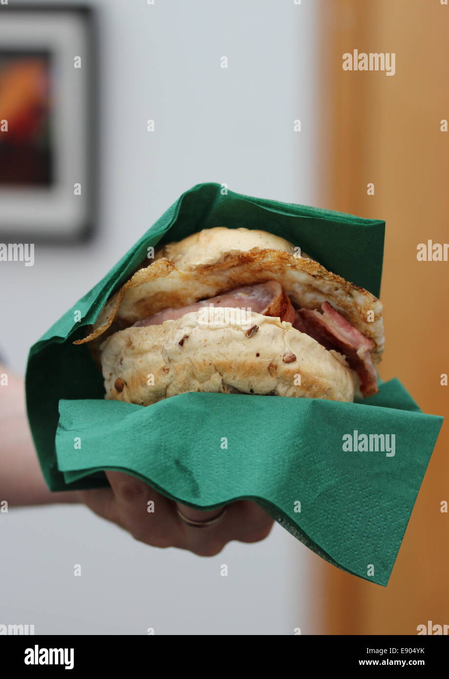 Bacon roll hi-res stock photography and images - Alamy