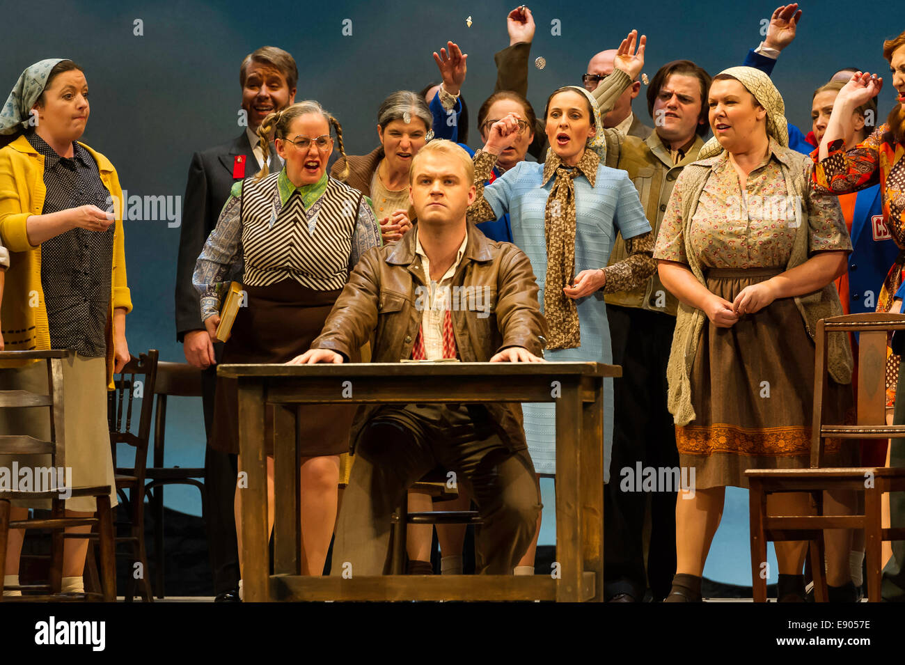 Leeds, UK. 16th Oct, 2014. Opera North performing ‘The Bartered Bride’ by Smetana at Leeds Grand ...