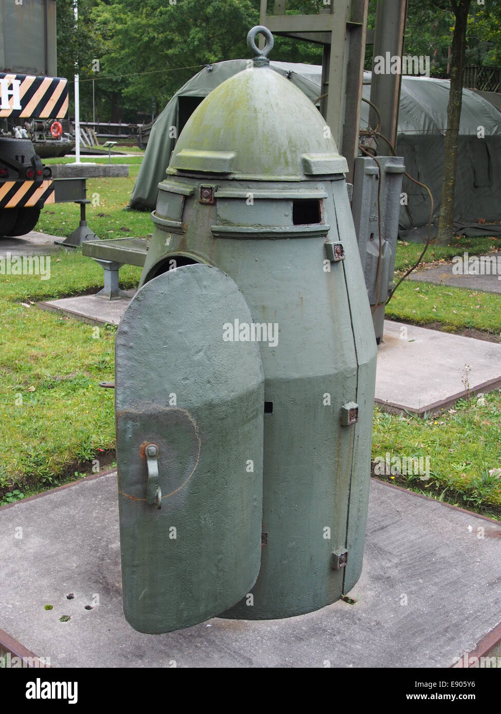 This one-man bunker, built in 1935, is displayed at the Geniemuseum in ...