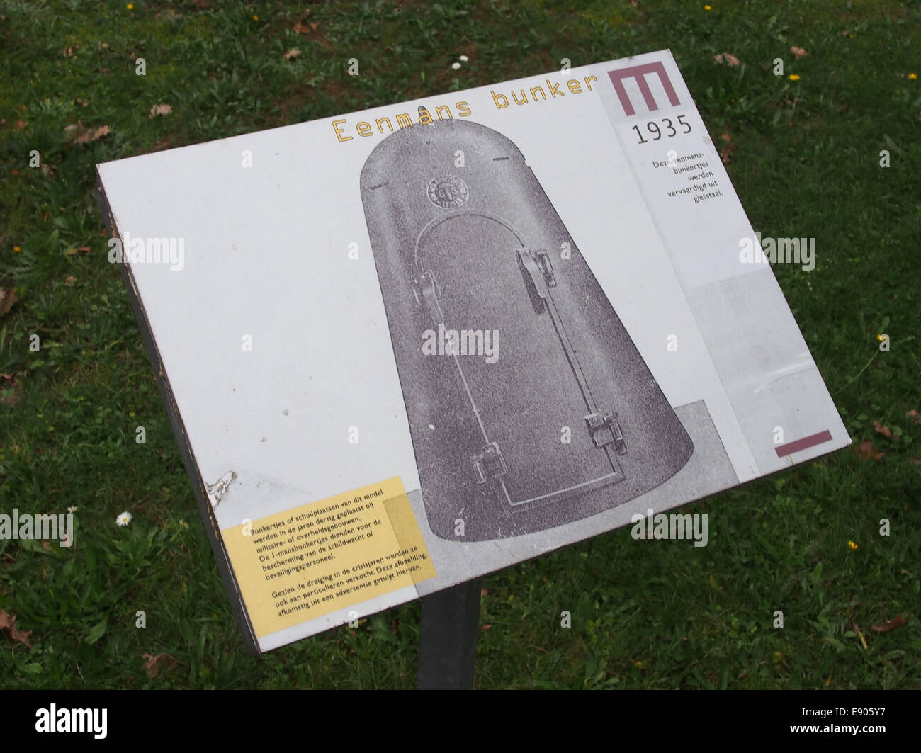 The 1935 one-man bunker, located at the Geniemuseum in Vught ...