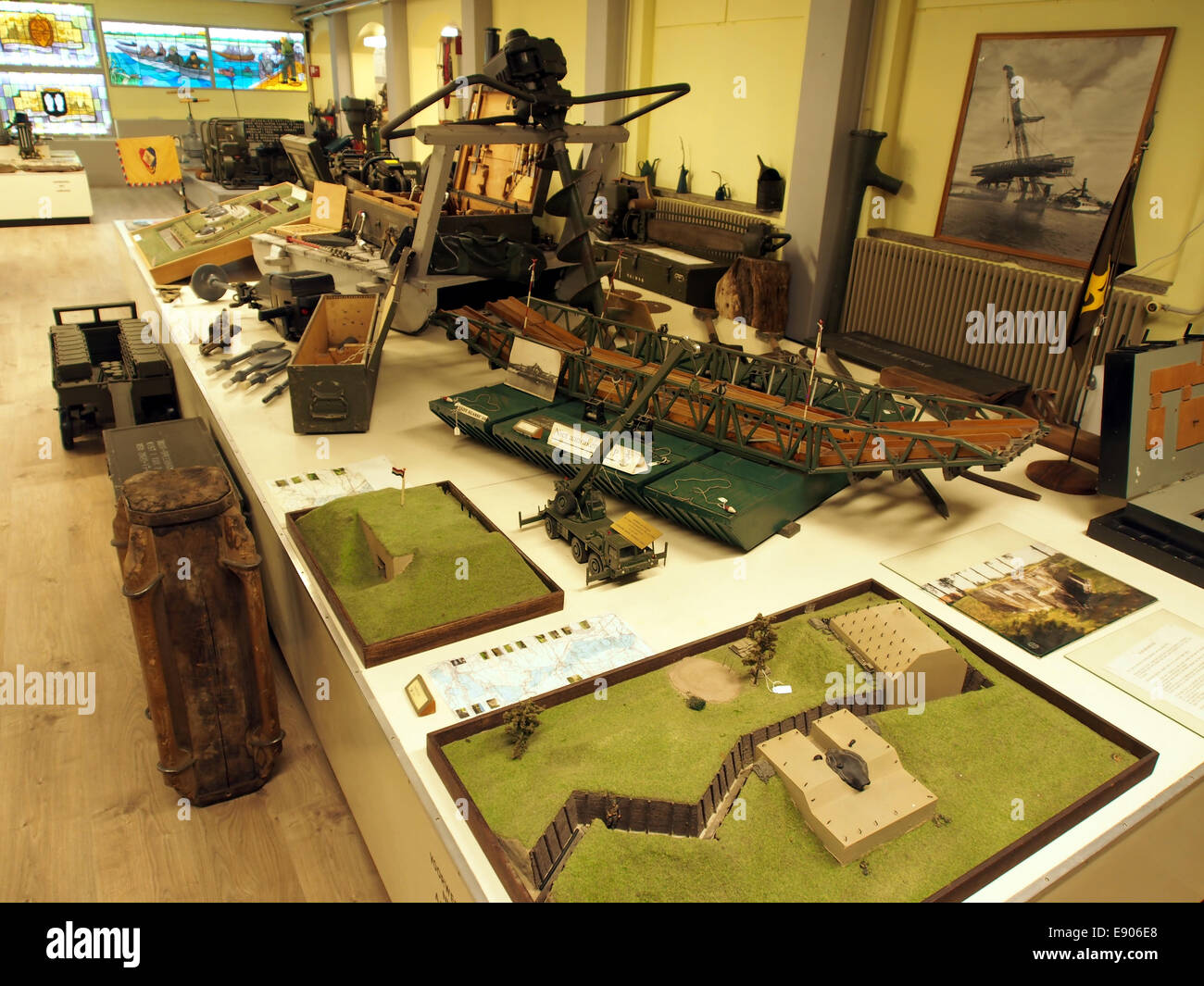 The Geniemuseum in Vught displays various military models (maquettes ...