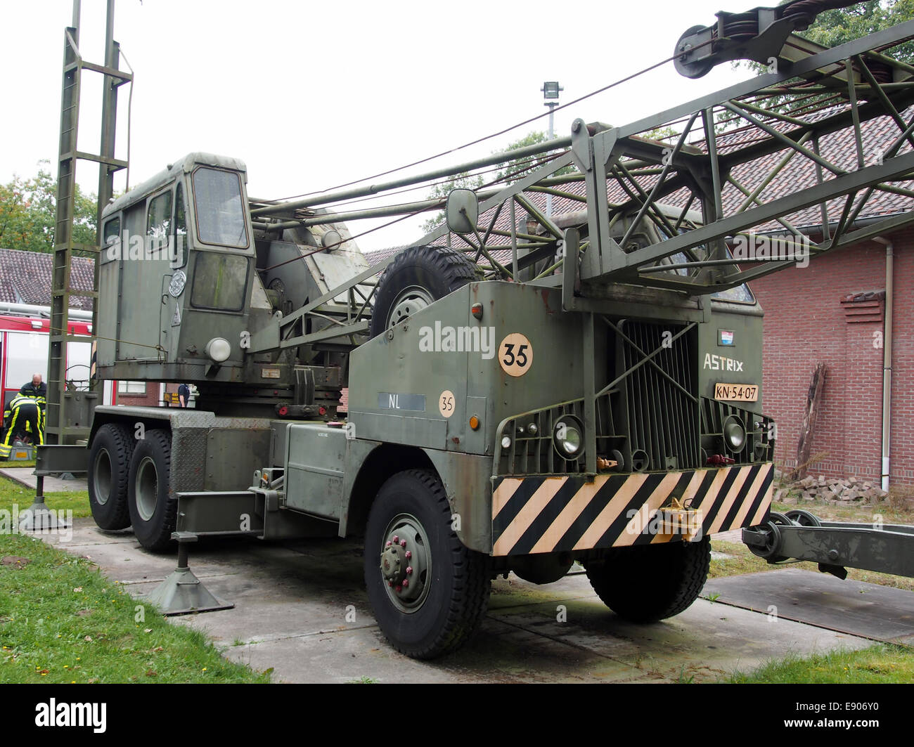 The P&H crane, manufactured by Pawling & Harnischfeger in 1958, is on ...