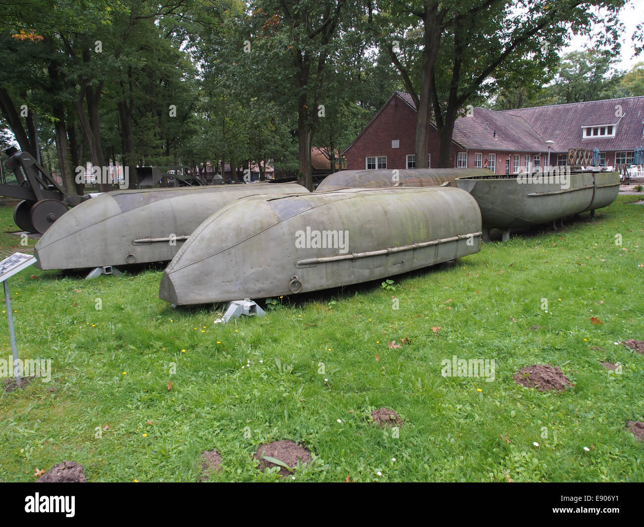 Ponton nummer 1, from 1930, is displayed at the Geniemuseum in Vught ...