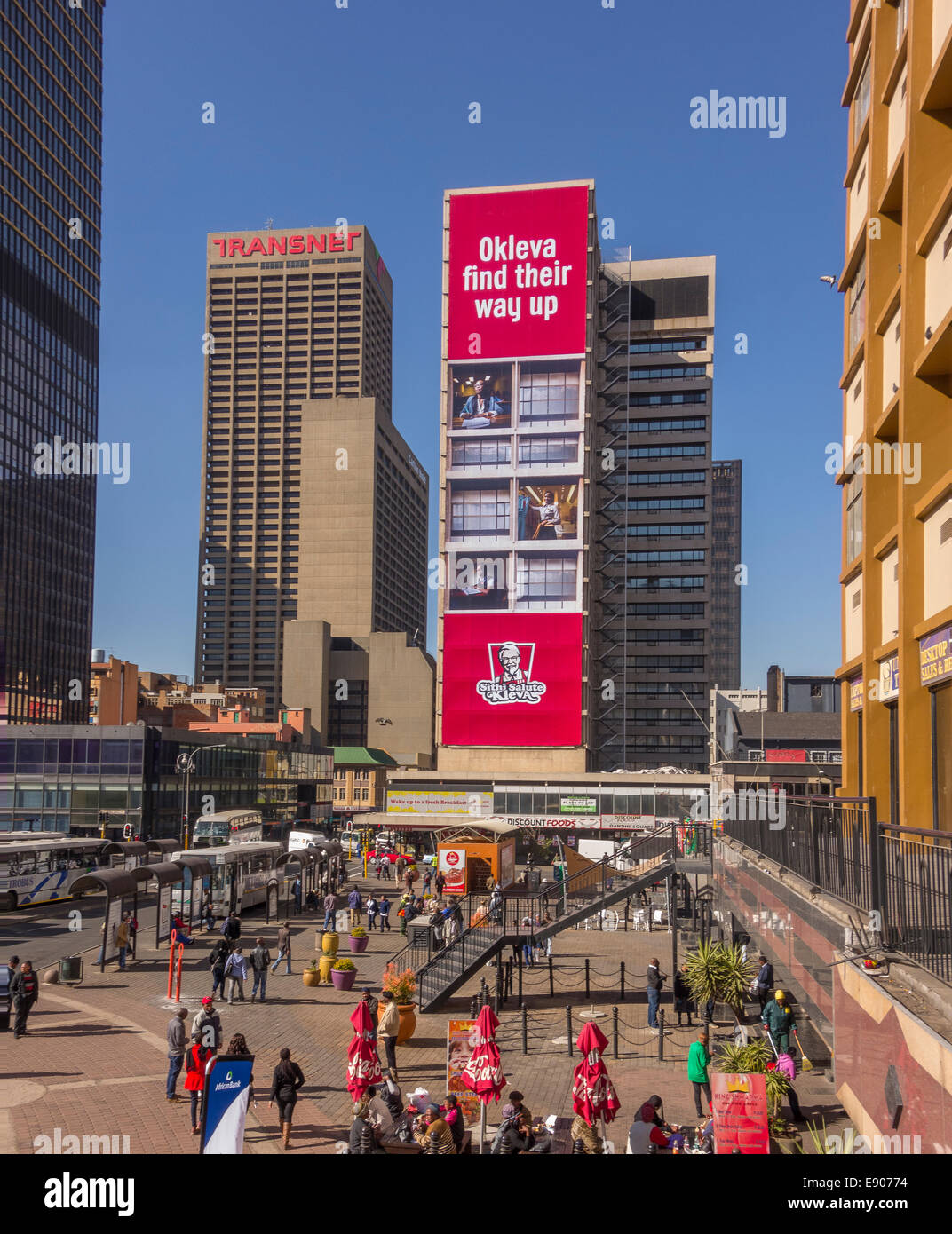 Gandhi square johannesburg city johannesburg hi-res stock photography ...