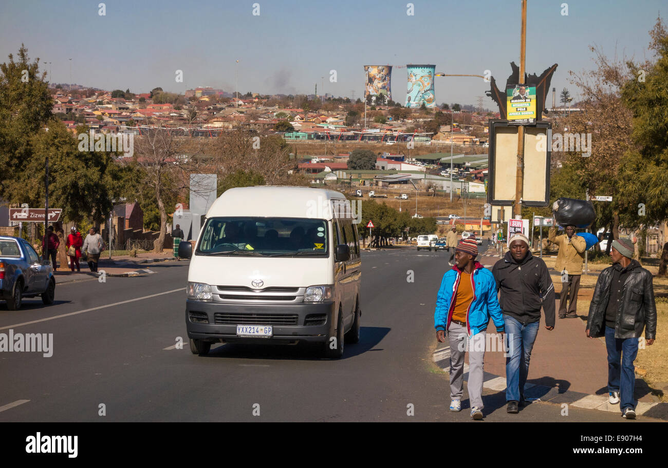 SOWETO, JOHANNESBURG, SOUTH AFRICA - Street scene, with Orlando Cooling ...