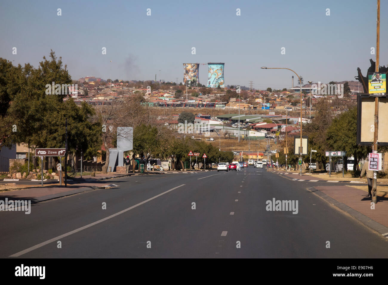 SOWETO, JOHANNESBURG, SOUTH AFRICA - Street scene, with Orlando Cooling ...