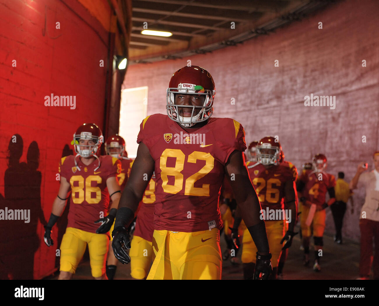 August 30, 2014, Los Angeles, CA. USC Trojans tightend (82) Randall ...
