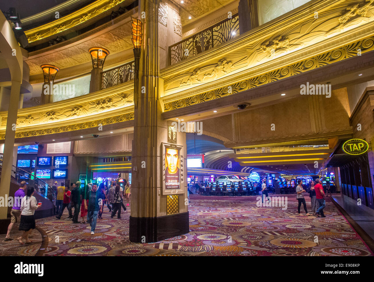 The interior of MGM hotel and casino in Las Vegas Stock Photo - Alamy