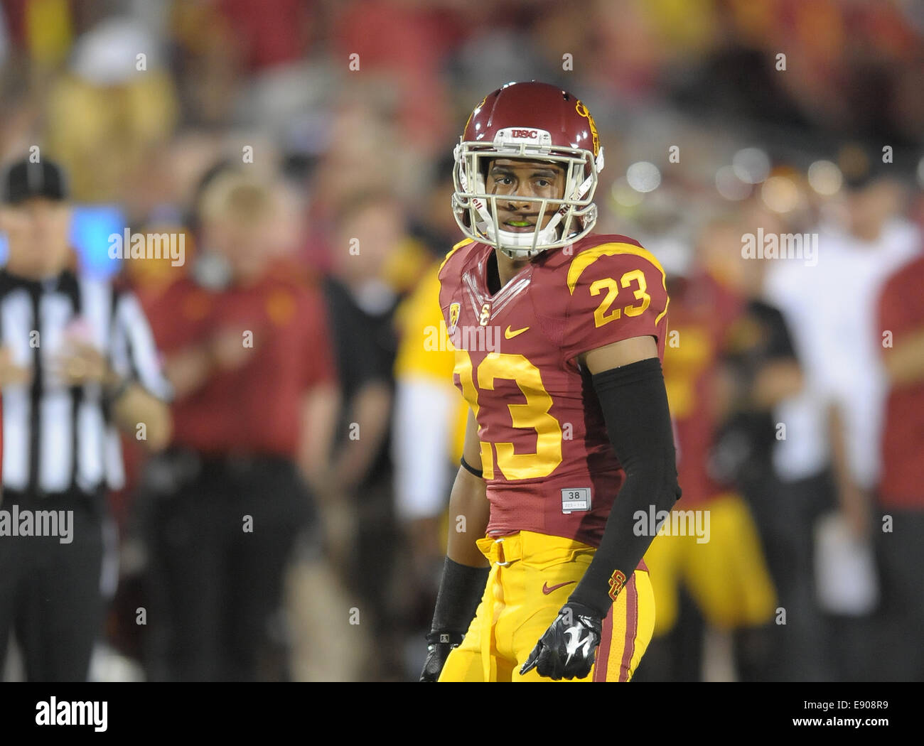 August 30, 2014, Los Angeles, CA.USC Trojans cornerback (23) Jonathan ...