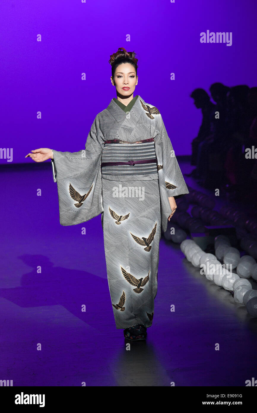 Tokyo, Japan. 16th Oct, 2014. JOTARO SAITO Spring/Summer 2015 - Tokyo ...
