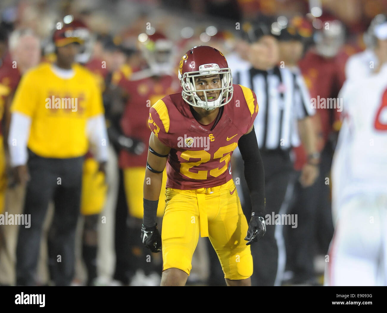 August 30, 2014, Los Angeles, CA...USC Trojans cornerback (23) Jonathan ...