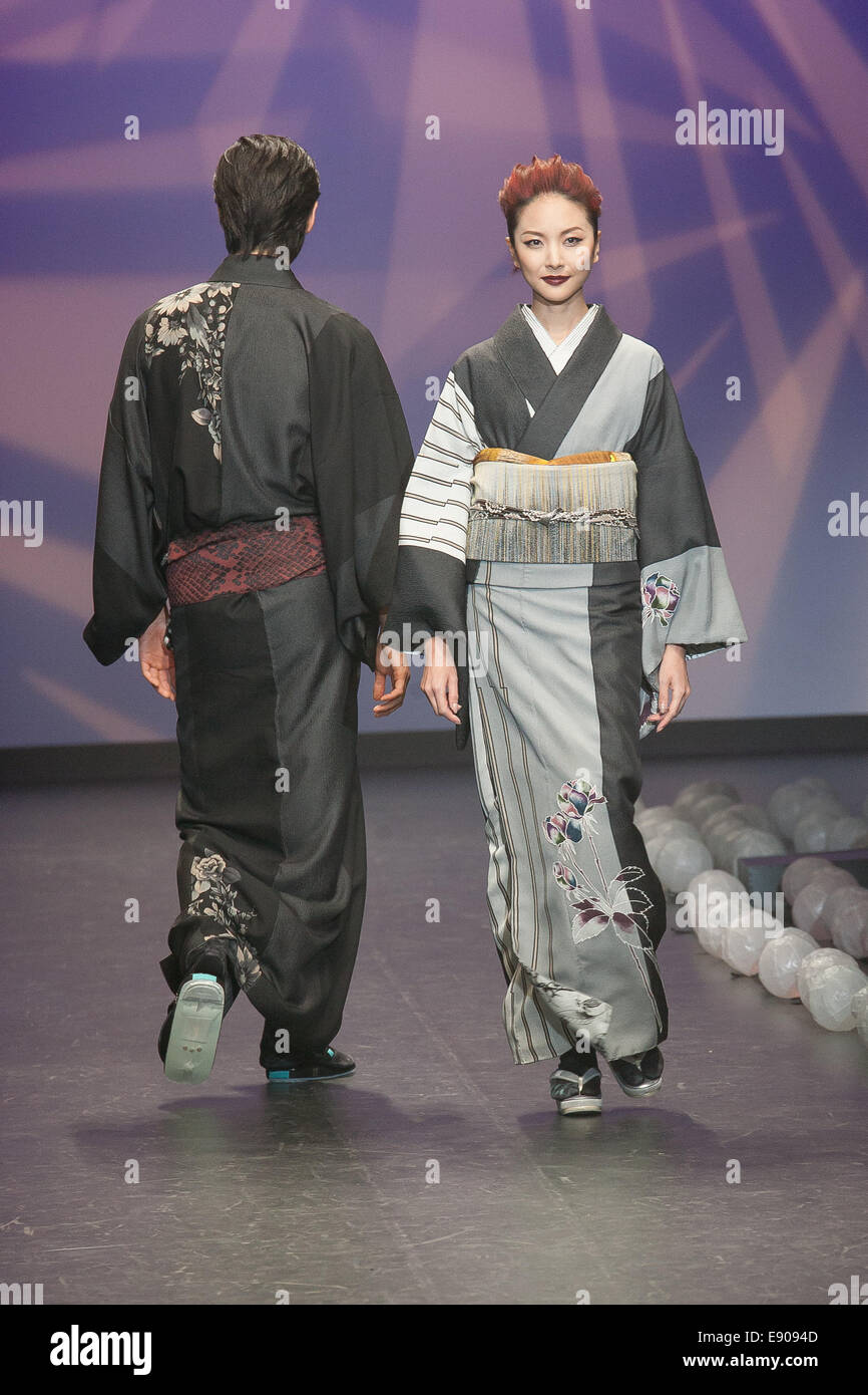 Tokyo, Japan. 16th Oct, 2014. JOTARO SAITO Spring/Summer 2015 - Tokyo ...