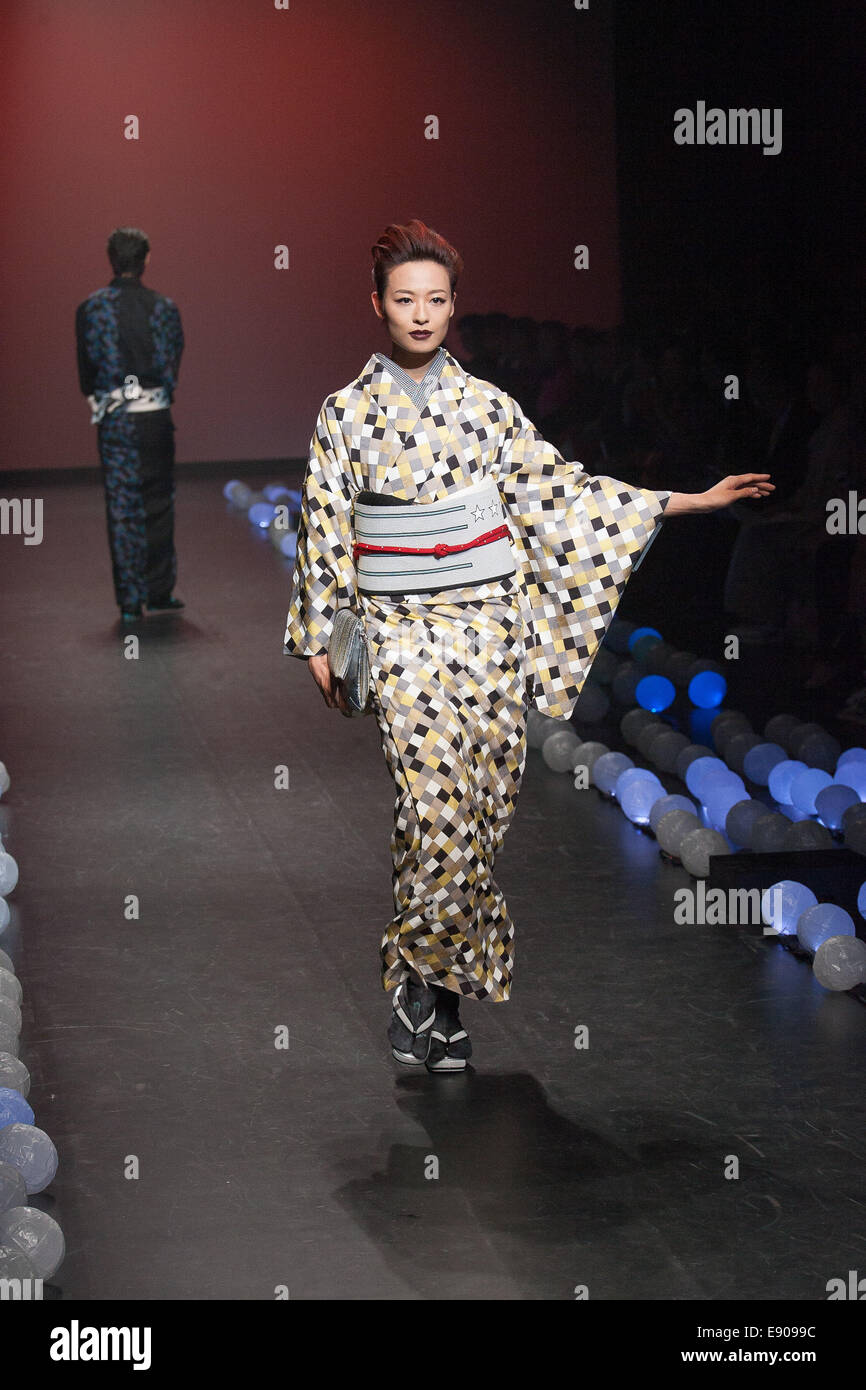 Tokyo, Japan. 16th Oct, 2014. JOTARO SAITO Spring/Summer 2015 - Tokyo ...