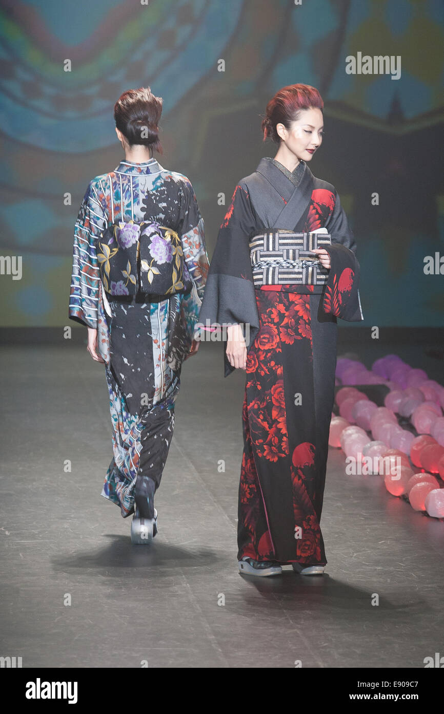 Tokyo, Japan. 16th Oct, 2014. JOTARO SAITO Spring/Summer 2015 - Tokyo ...