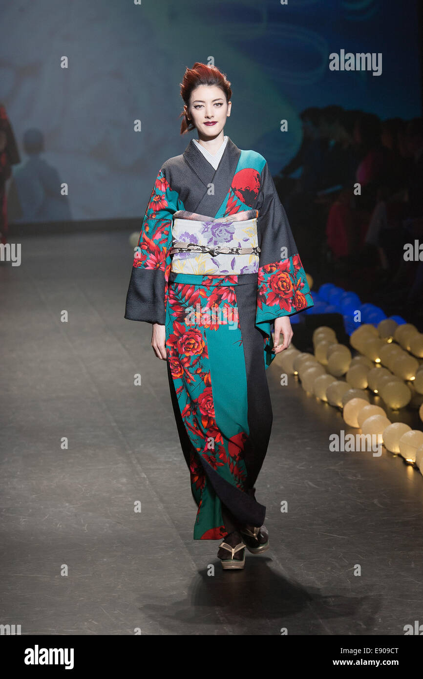 Tokyo, Japan. 16th Oct, 2014. JOTARO SAITO Spring/Summer 2015 - Tokyo ...