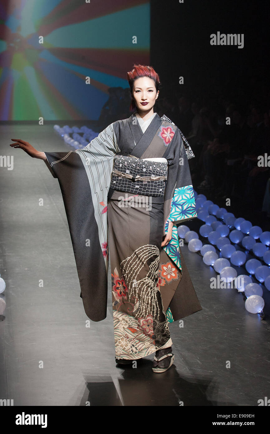 Tokyo, Japan. 16th Oct, 2014. JOTARO SAITO Spring/Summer 2015 - Tokyo ...