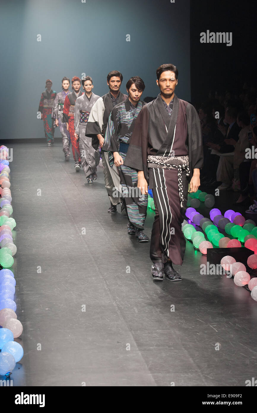 Tokyo, Japan. 16th Oct, 2014. JOTARO SAITO Spring/Summer 2015 - Tokyo ...