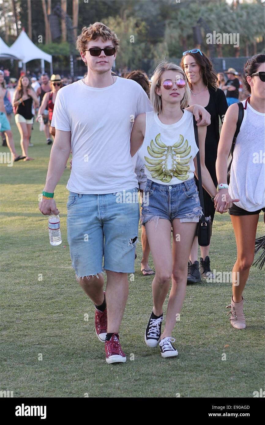 Emma Roberts enjoys her friends at Coachella day 3 including her ...