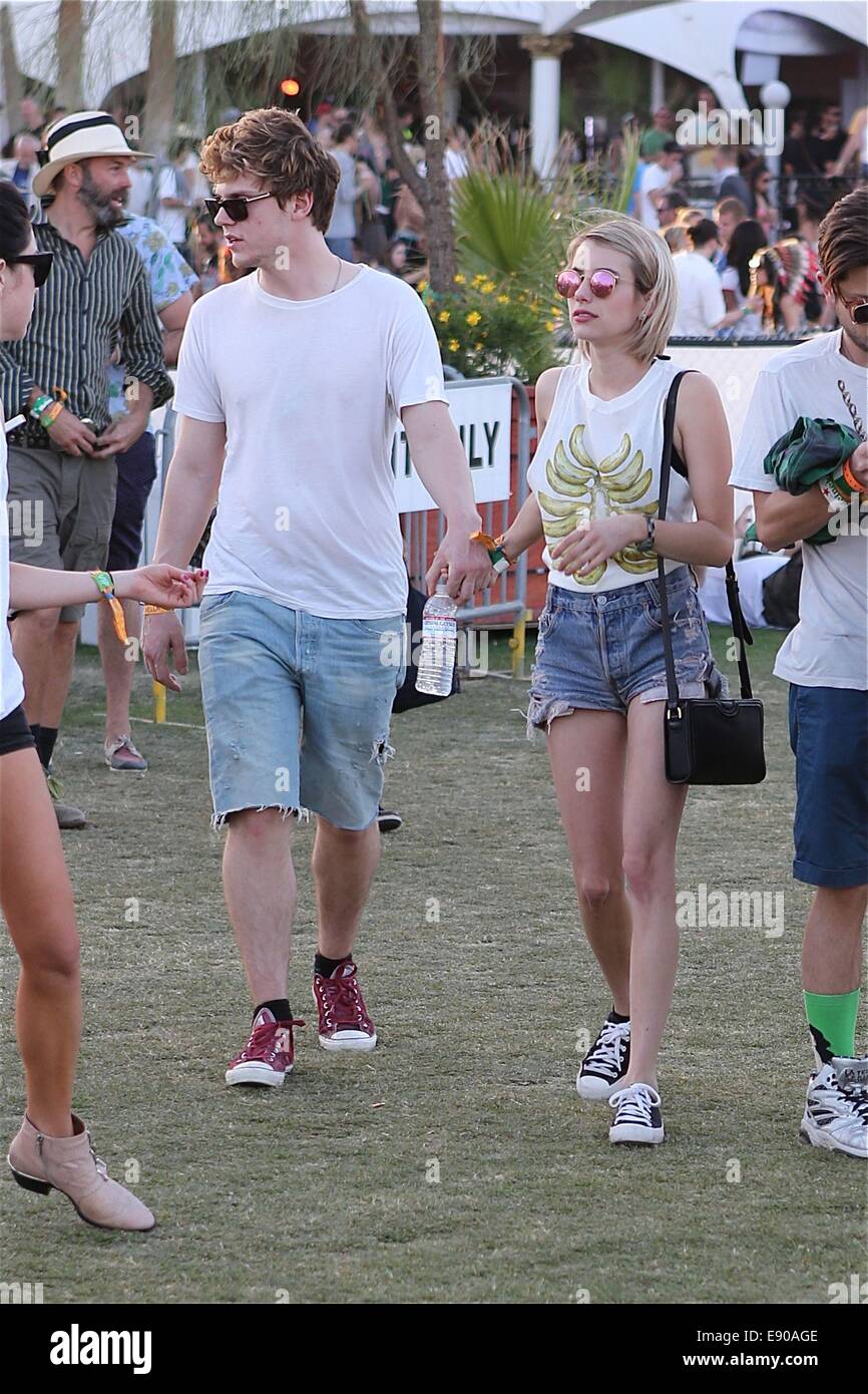 Emma roberts friends coachella day hi-res stock photography and images ...