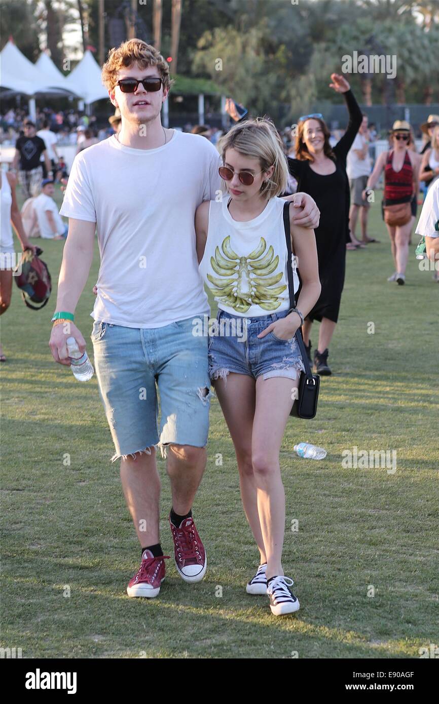 Emma Roberts enjoys her friends at Coachella day 3 including her ...
