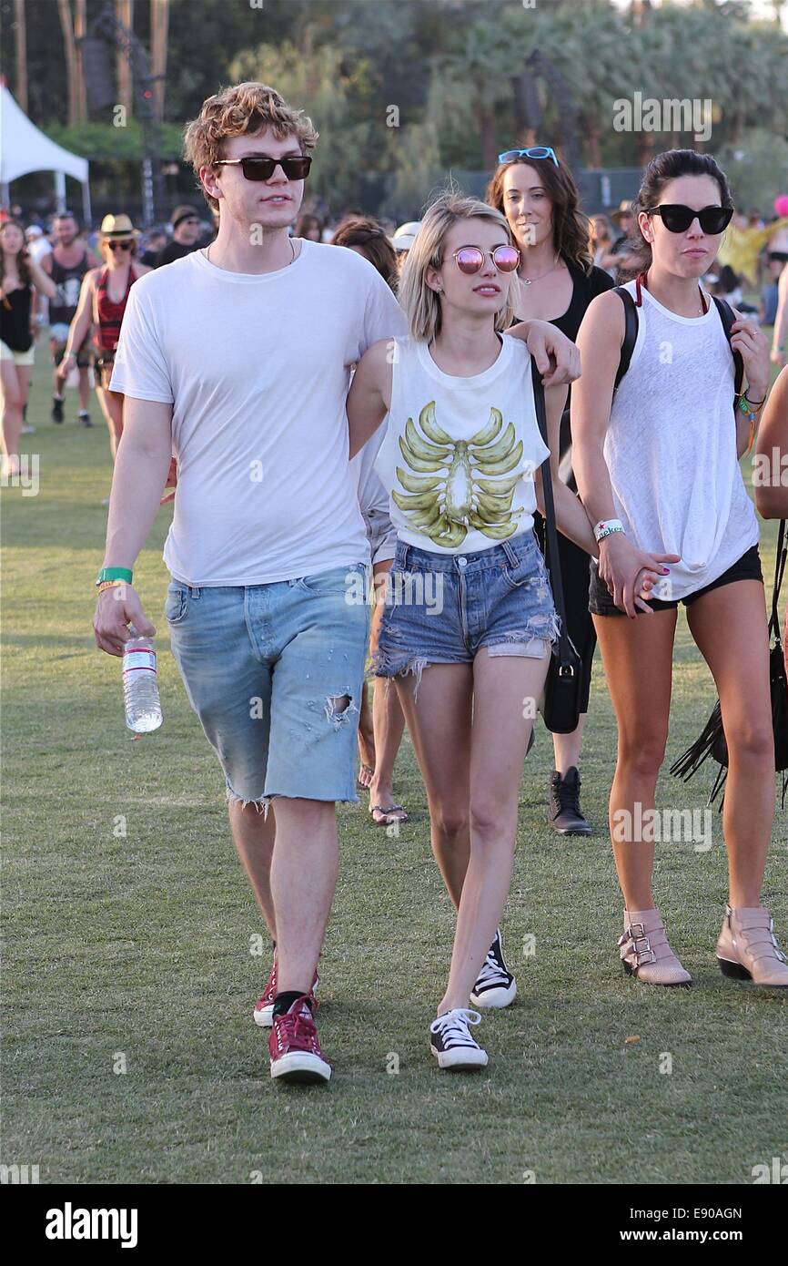 Emma Roberts enjoys her friends at Coachella day 3 including her ...