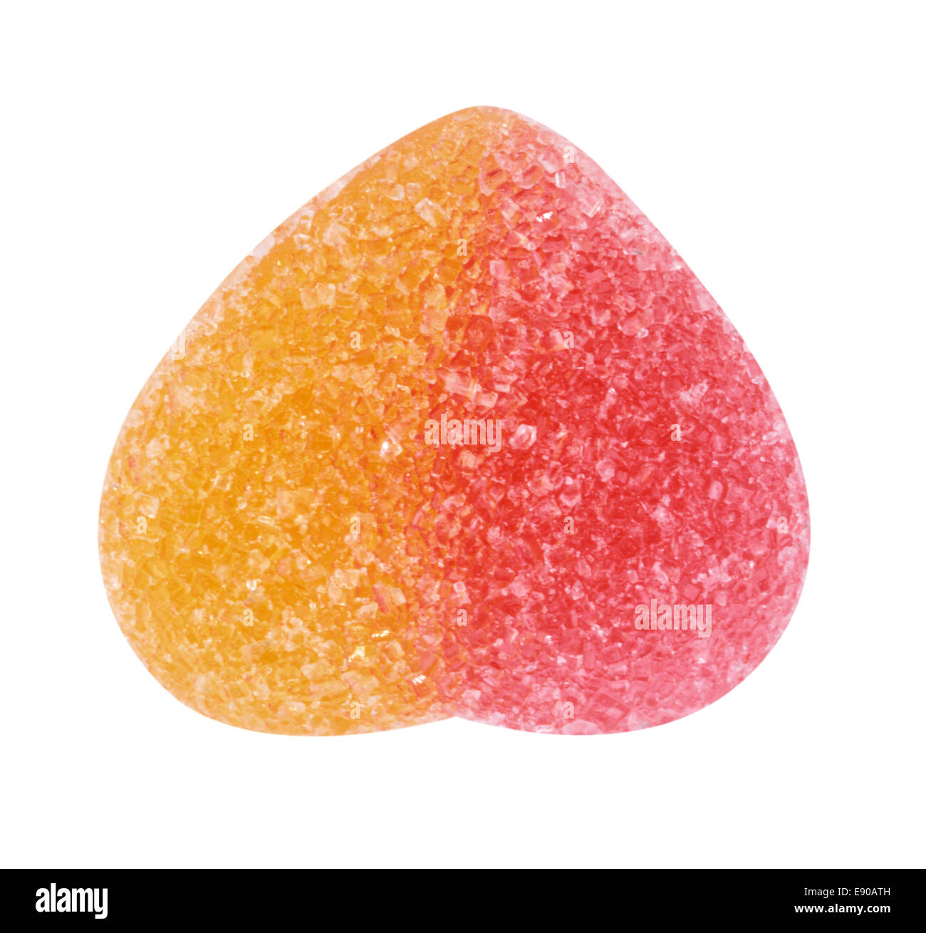 Fruit Jelly with Heart Shape Isolated Stock Photo - Alamy
