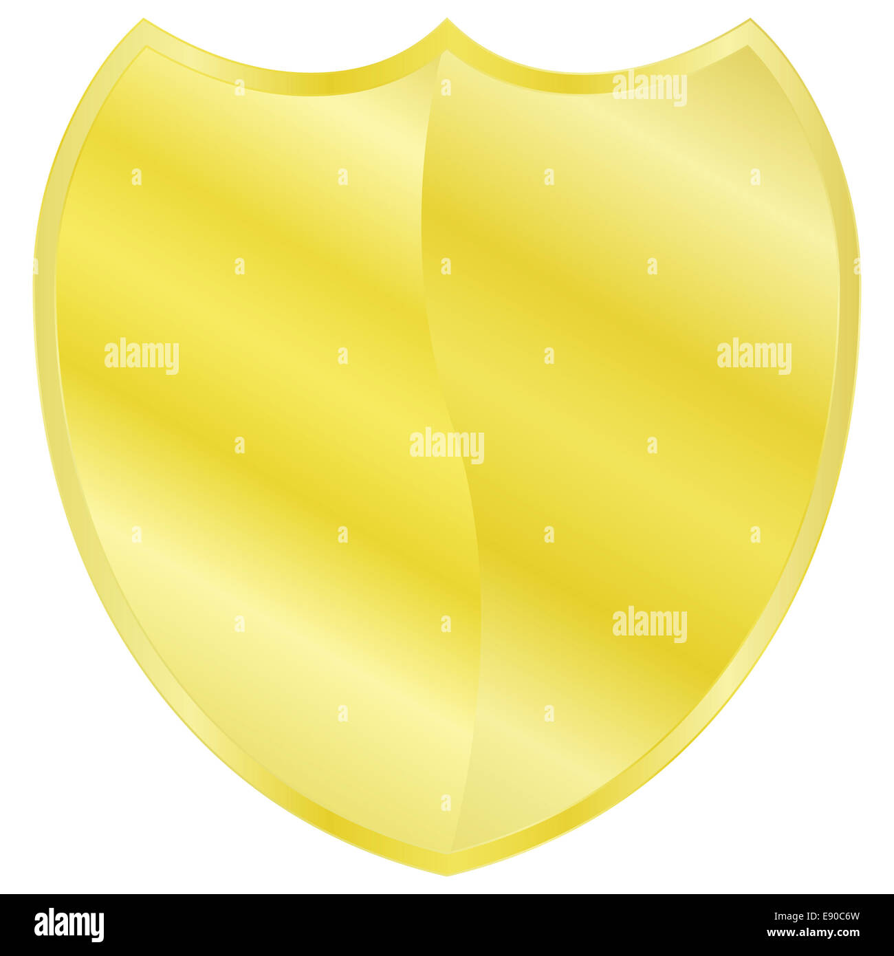 Golden shield vector hi-res stock photography and images - Alamy