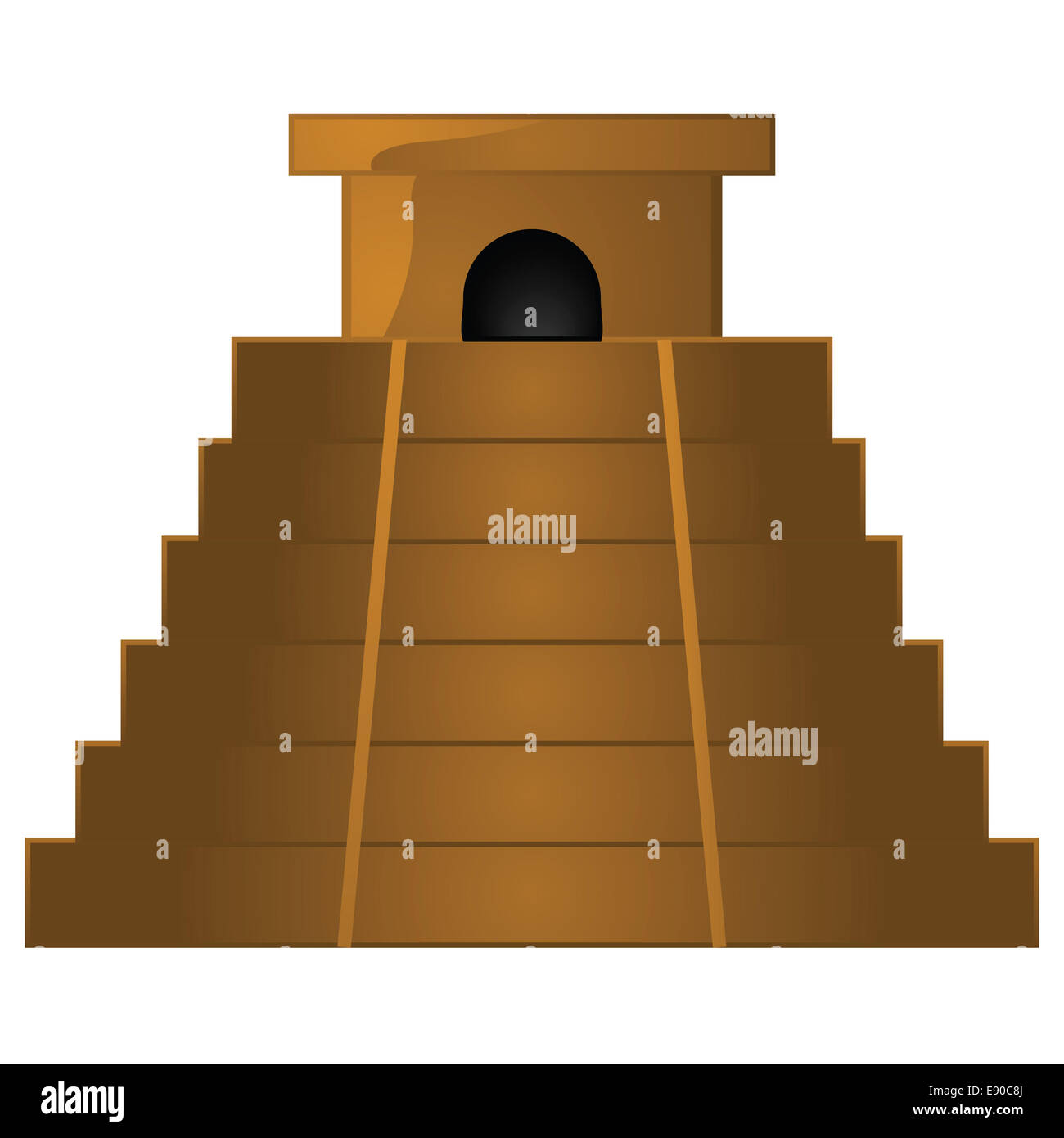 Aztec pyramid vector hi-res stock photography and images - Alamy