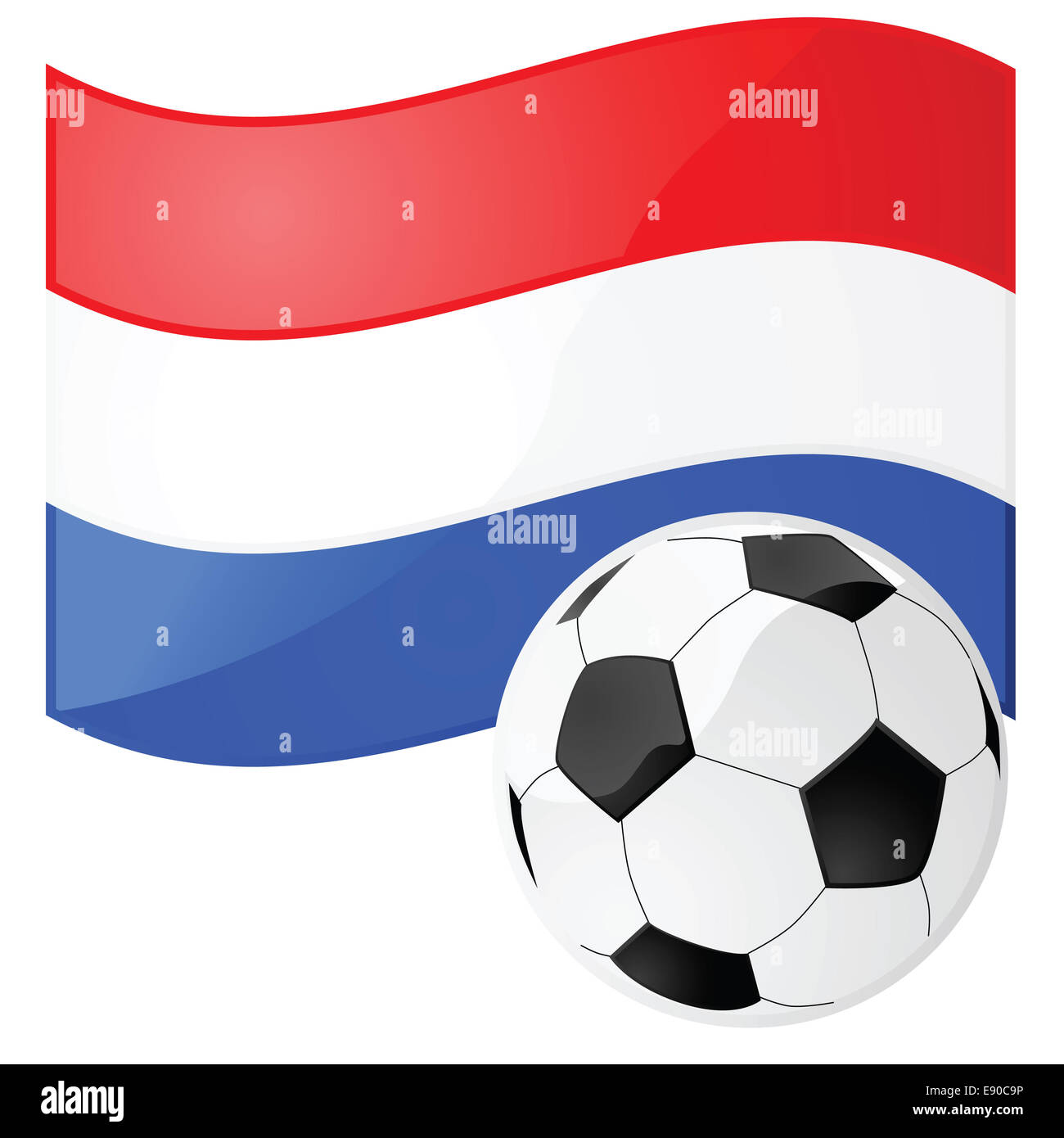 Netherlands football flag Cut Out Stock Images & Pictures - Alamy