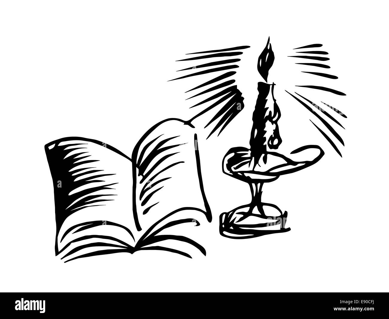 Illumination book artwork Black and White Stock Photos & Images - Alamy