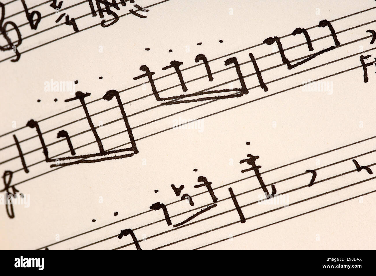 Alte notes hi-res stock photography and images - Alamy