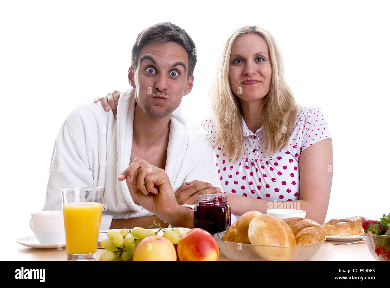 Frau tisch essen hi-res stock photography and images - Alamy